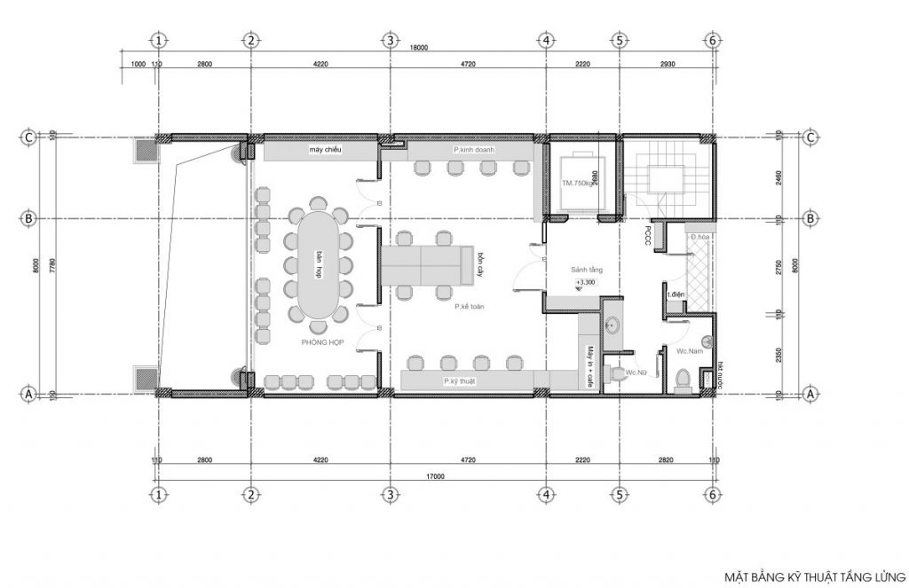 Mẫu thiết kế tòa nhà văn phòng 150m2 | Xây Dựng Thịnh Phát